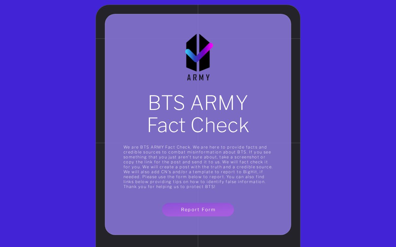 BTS ARMY Fact Check